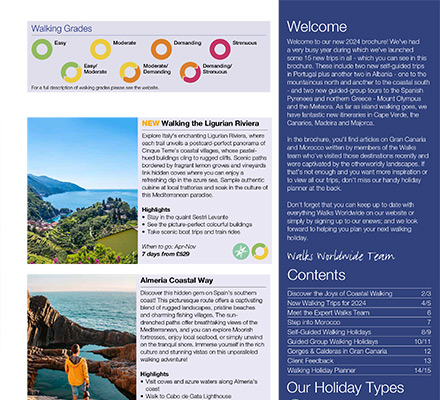 Walking Holidays, Trekking Holidays, Guided and Self-Guided Breaks